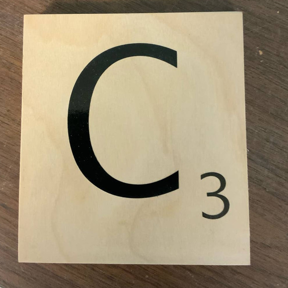 Scrabble | Other | New 5 X 55 Scrabble Game Letter C Wooden Alphabet ...